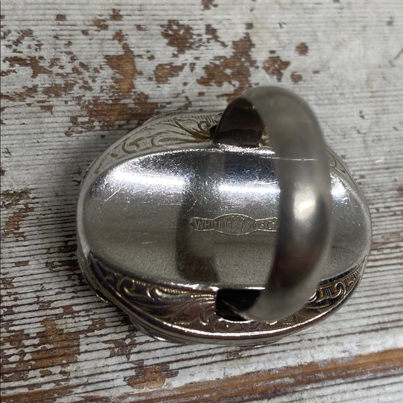 Jewelry | Vintage Whiting Davis Mother Of Pearl Ring | Poshmark